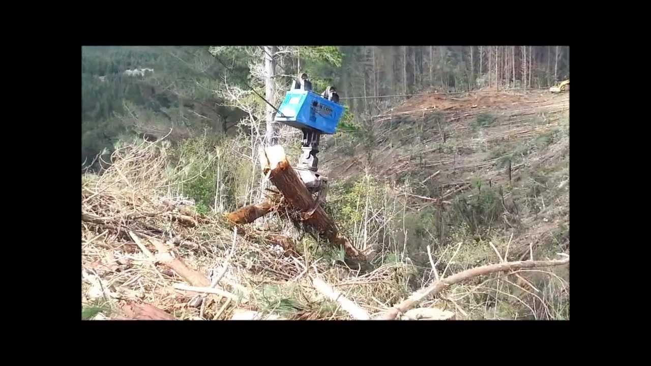 Falcon forestry claw - YouTube