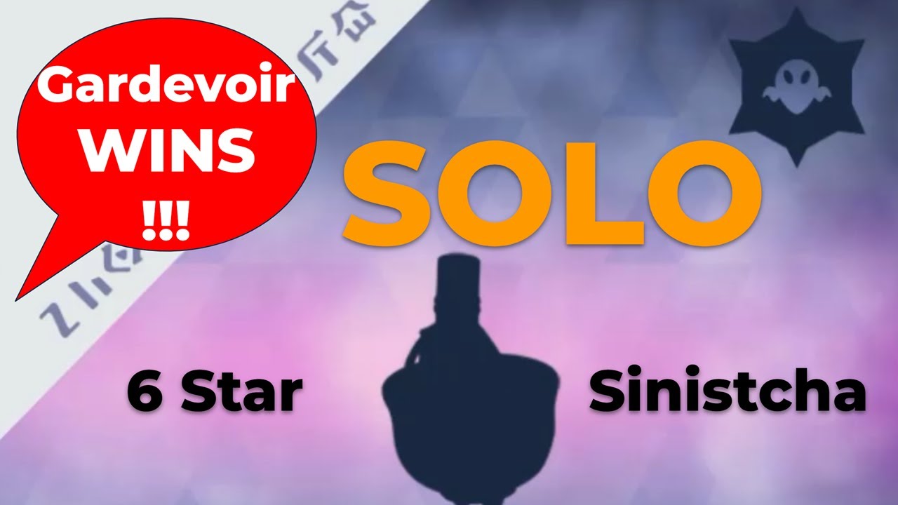 How to SOLO 6 star Sinistcha Ghost Tera Type - Gardevoir - Pokemon ...