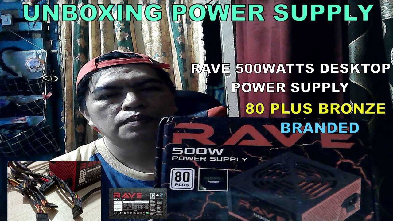 Rave power supply 80 plus bronze 400watts #unboxing - YouTube