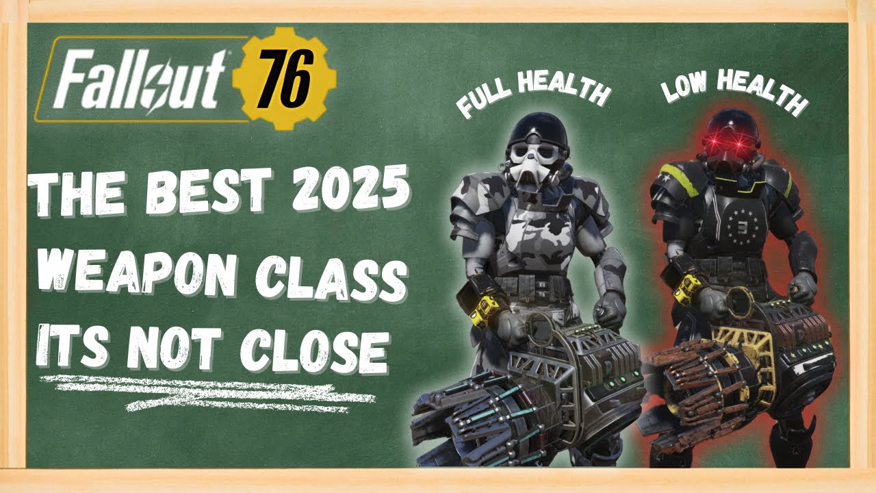 The ULTIMATE Heavy Gunner Build 2025 (Low & Full Health) - Fallout 76 ...