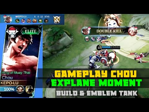 CHOU EXP LANE EMBLEM & BUILD TANK | MOBILE LEGEND - YouTube