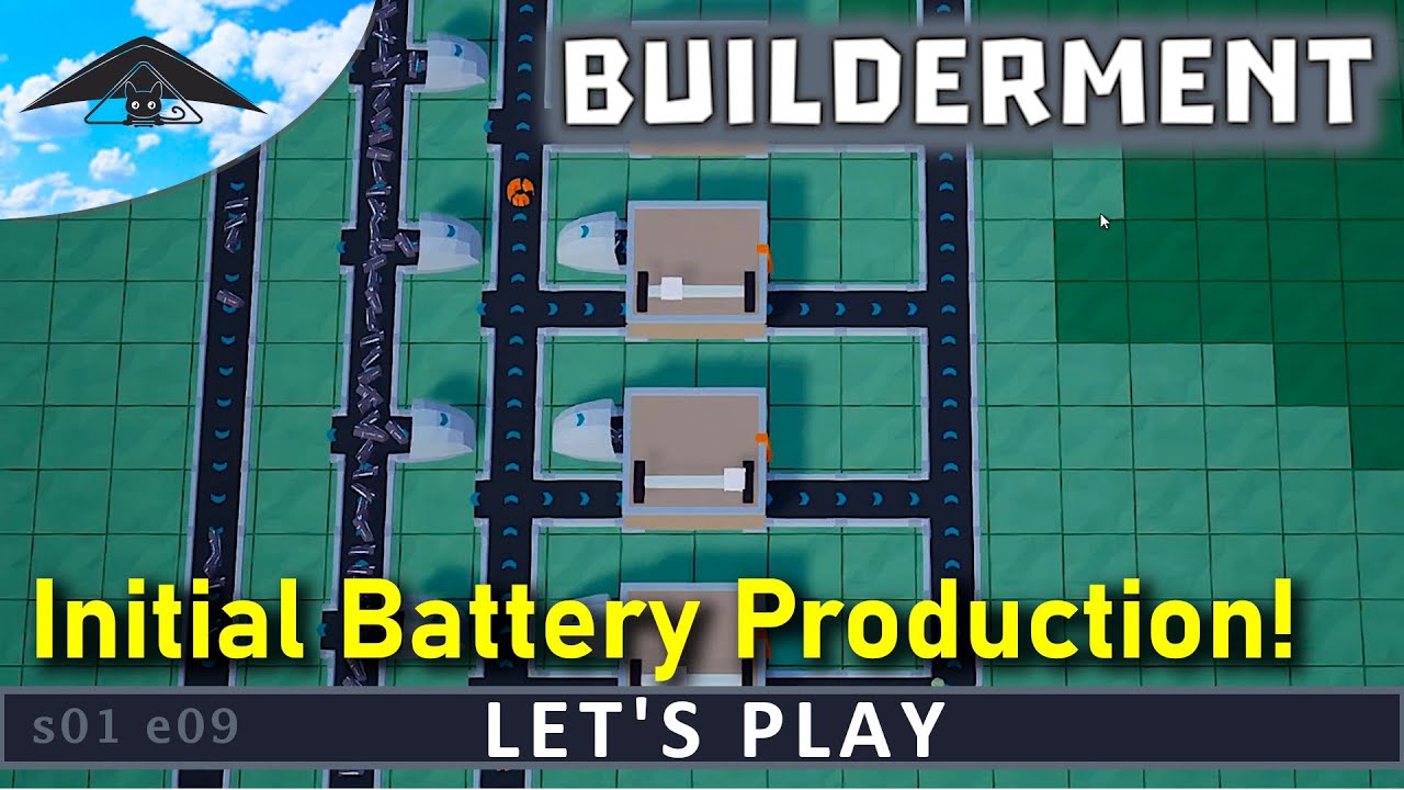 Initial Battery Production! 🔋 | Let's Play Builderment s01 e09 - YouTube