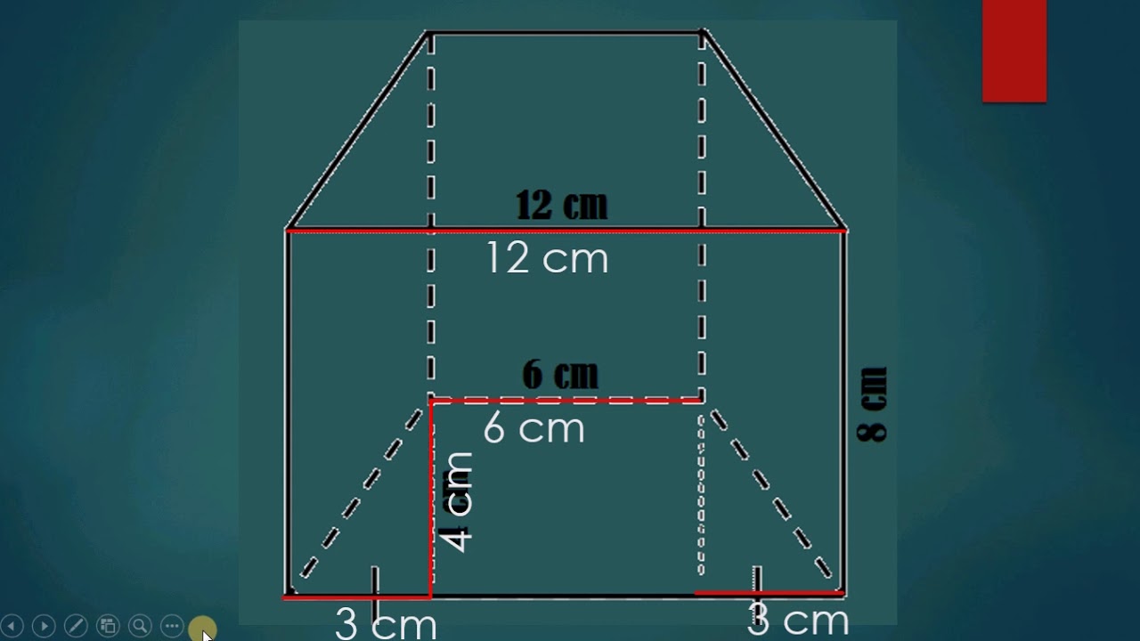 Tentukan Luas Permukaan Prisma Segiempat (Trapesium Sama Kaki) - YouTube