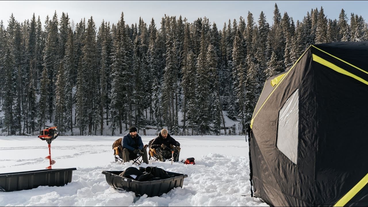 Ice Fishing at Winchell Lake - YouTube