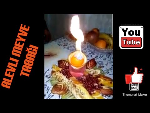 Alevli meyve tabağı nasıl hazırlanır?