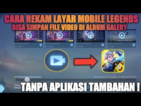 1000% WORTH IT!! CARA REKAM LAYAR MOBILE LEGENDS TANPA APLIKASI TAMBAHAN | MOBILE LEGENDS TERBARU