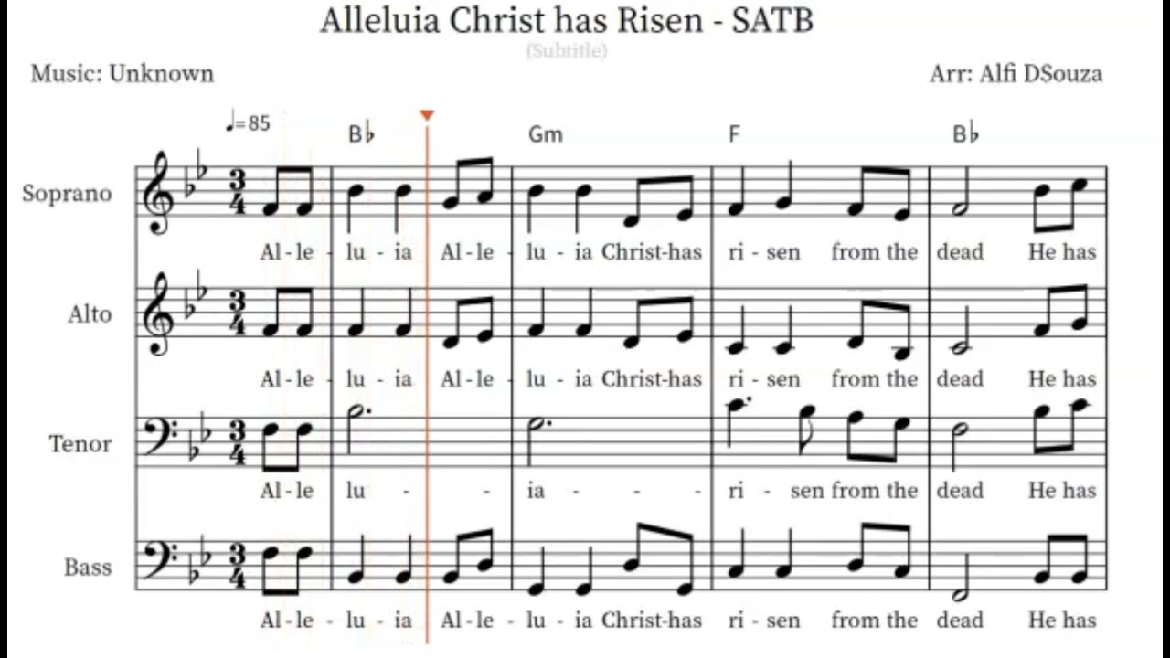 Alleluia Christ has Risen - SATB - YouTube