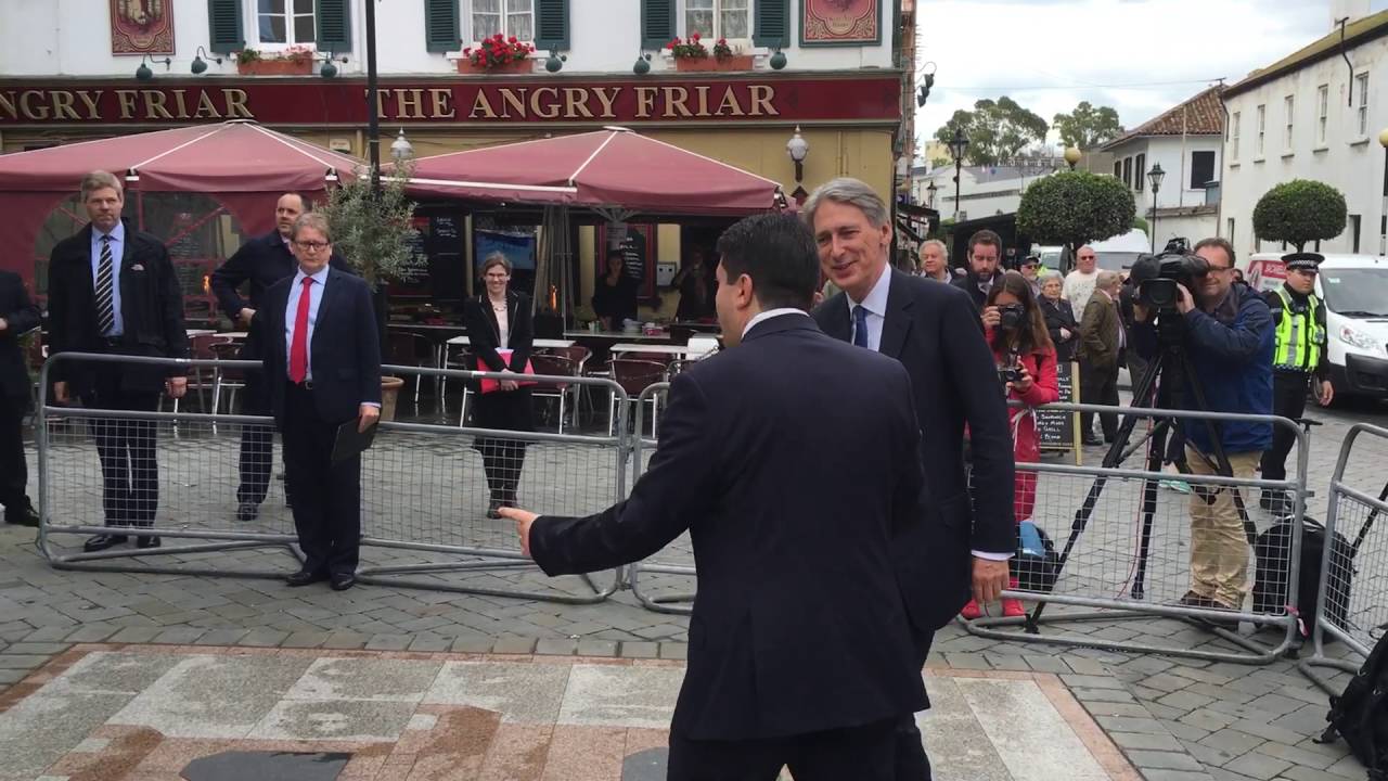 Foreign Secretary Philip Hammond visits Gibraltar. - YouTube
