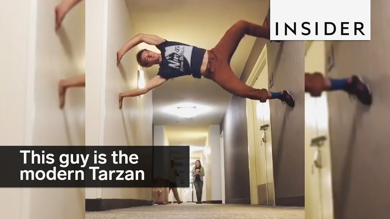 This guy is the modern Tarzan - YouTube