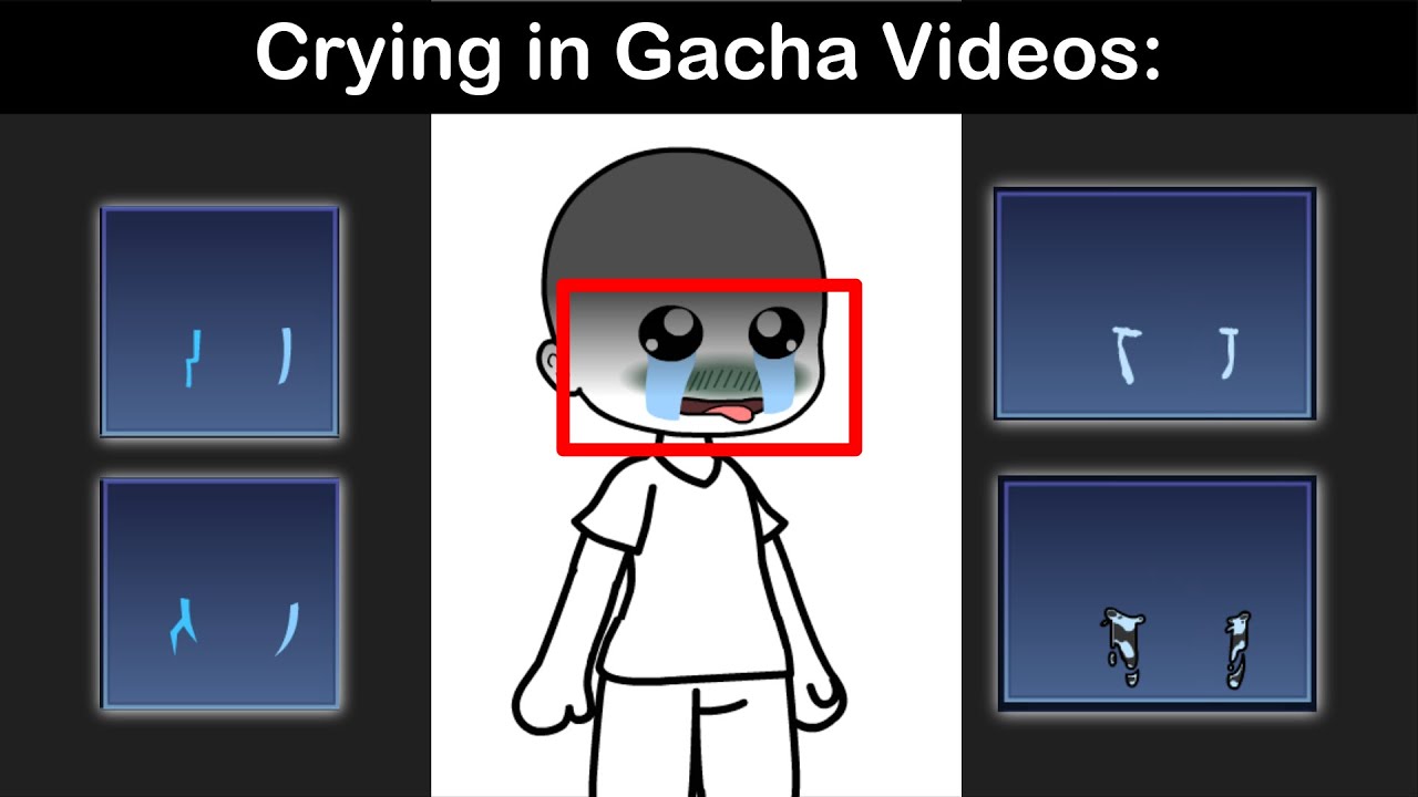Crying in Gacha Videos VS Crying in Real Life 😥😭 - YouTube
