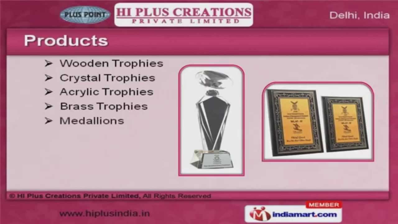 Trophies & Gift Items by HI Plus Creations Private Limited, Delhi - YouTube