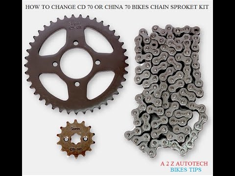 ||HOW TO CHANGE HONDA CD 70||OR||CHINA 70 CHAIN & SPROKET KIT|| - YouTube