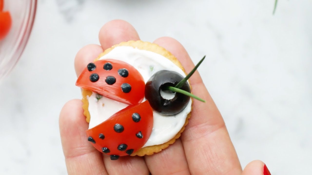 Ladybug Appetizers - YouTube