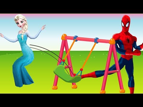 Frozen Elsa & Spiderman in the PARK - Superhero Funny Pranks - YouTube
