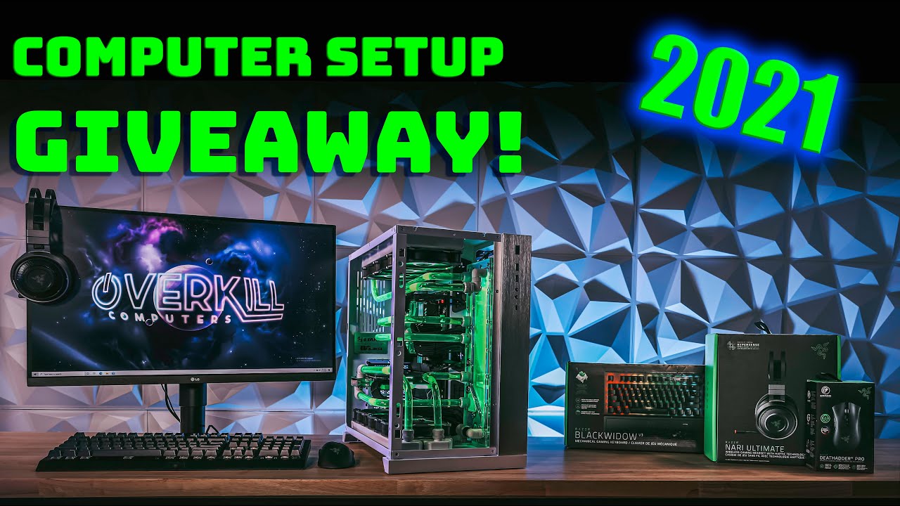 Overkill Gaming Setup RTX 3080 Intel 10900k - Giveaway 2021 - YouTube