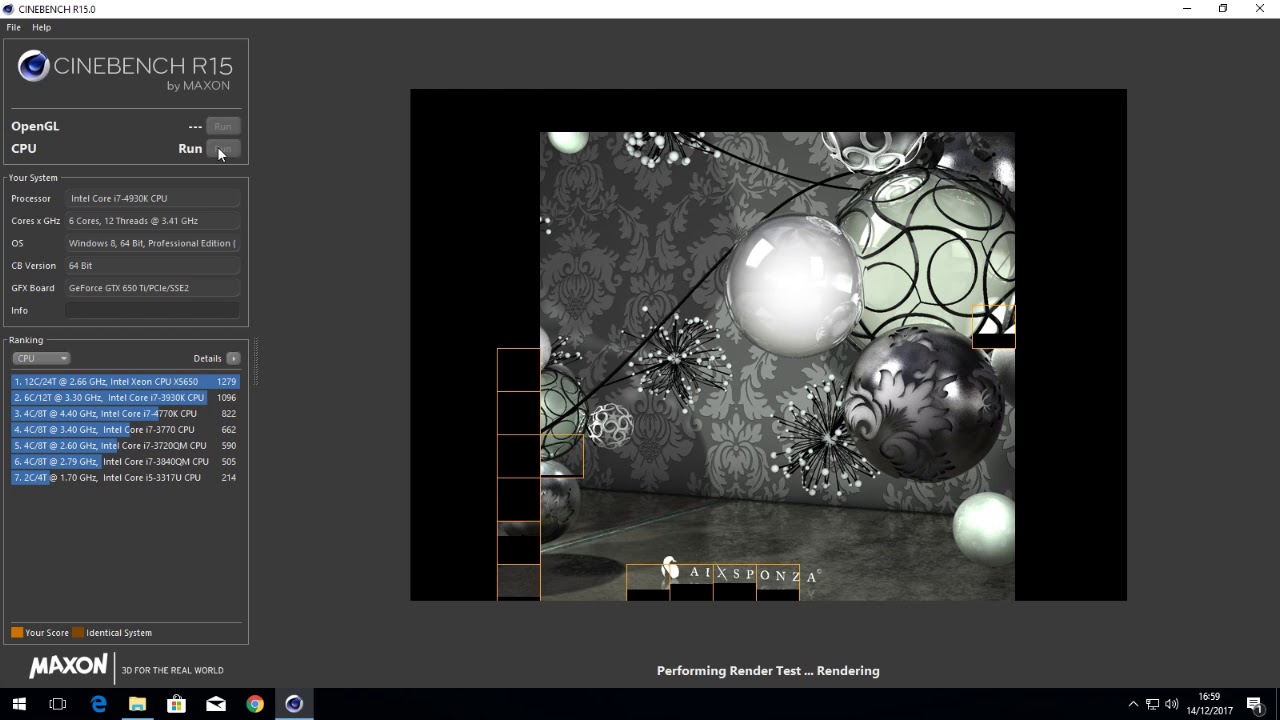 Asus P9x79 Le + i7 4930k - Cinebench - YouTube