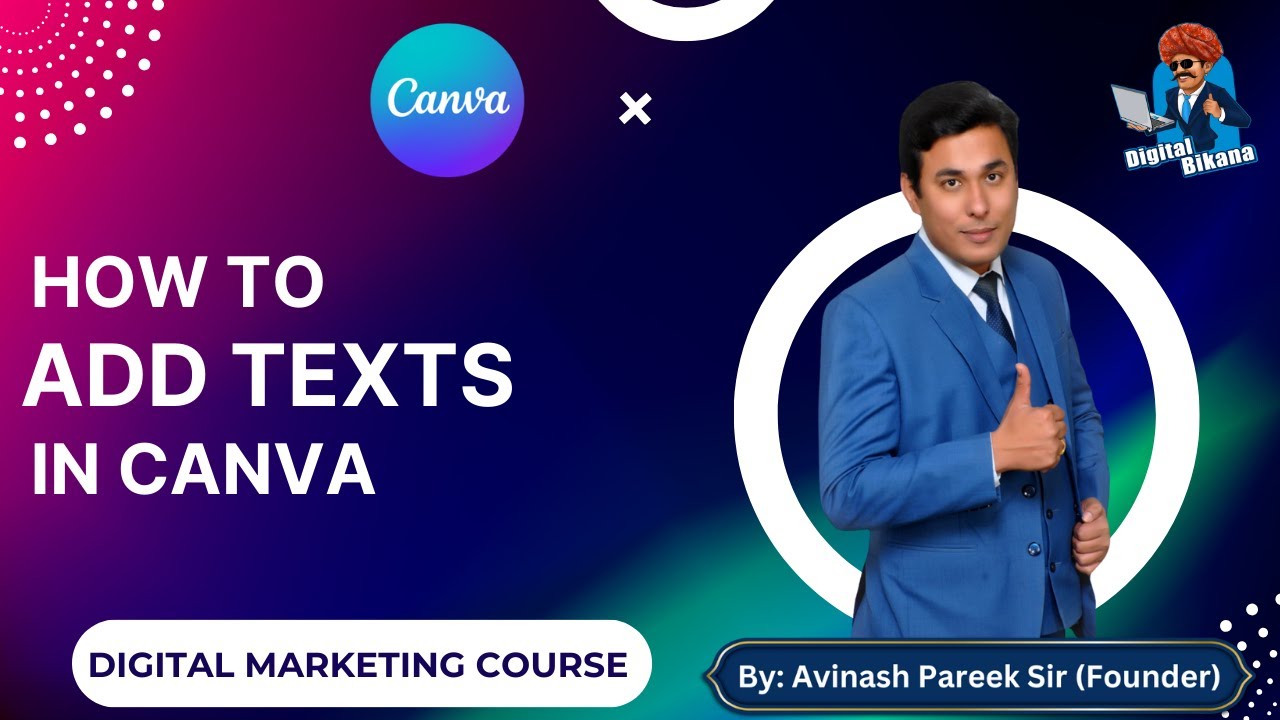 Canva Text Tutorial for Beginners FAST and EASY - YouTube