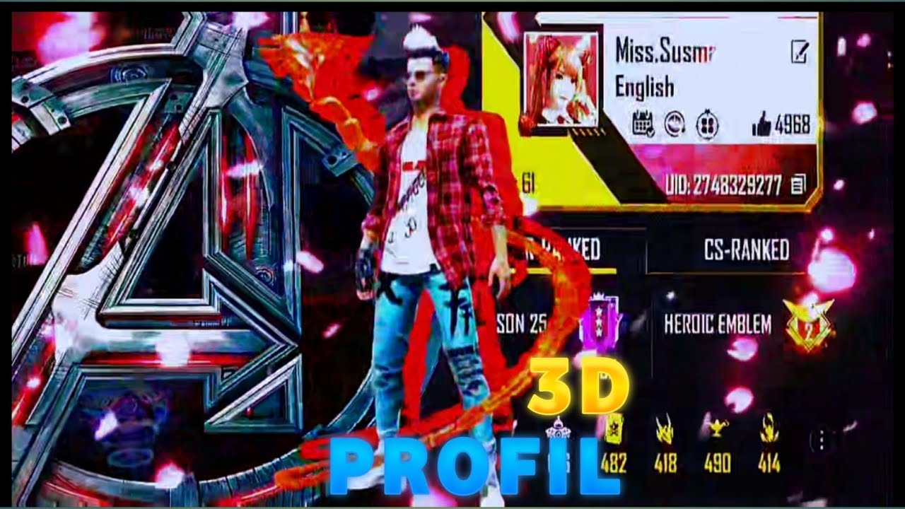 New Tranding Profile View Free Fire 3d Editing | XML EDITING | # ...