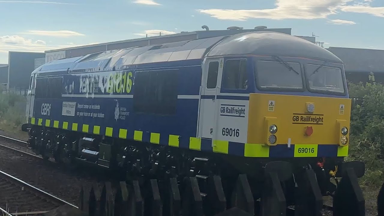 Diesel locomotive epic trains of the day class 66766 69016 GBRF British ...