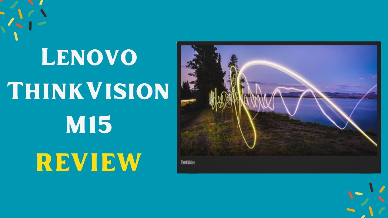 Sleek Portable Productivity: Lenovo ThinkVision M15 15.6 Full HD ...