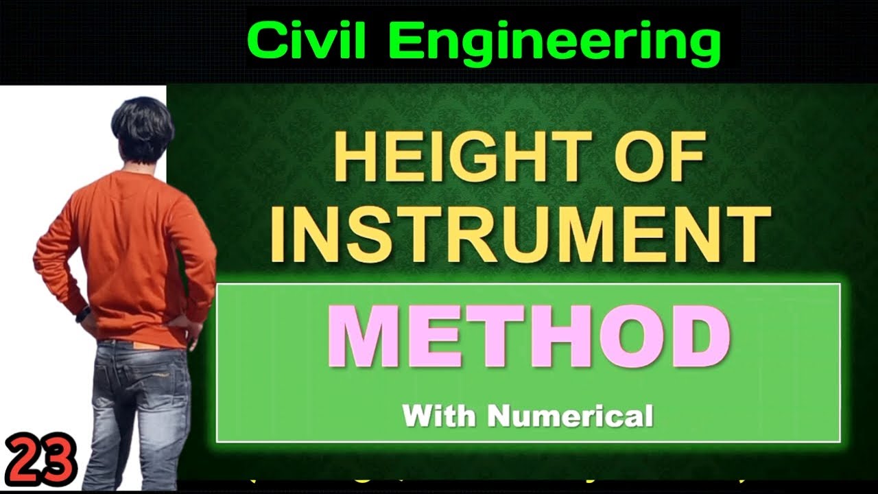 Height of instrument method numerical levelling basic civil Engineering ...