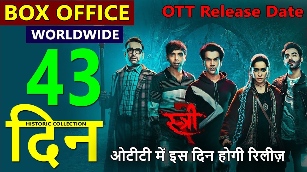 Stree 2 Box Office Collection, stree 2 Day 43 collection, total ...