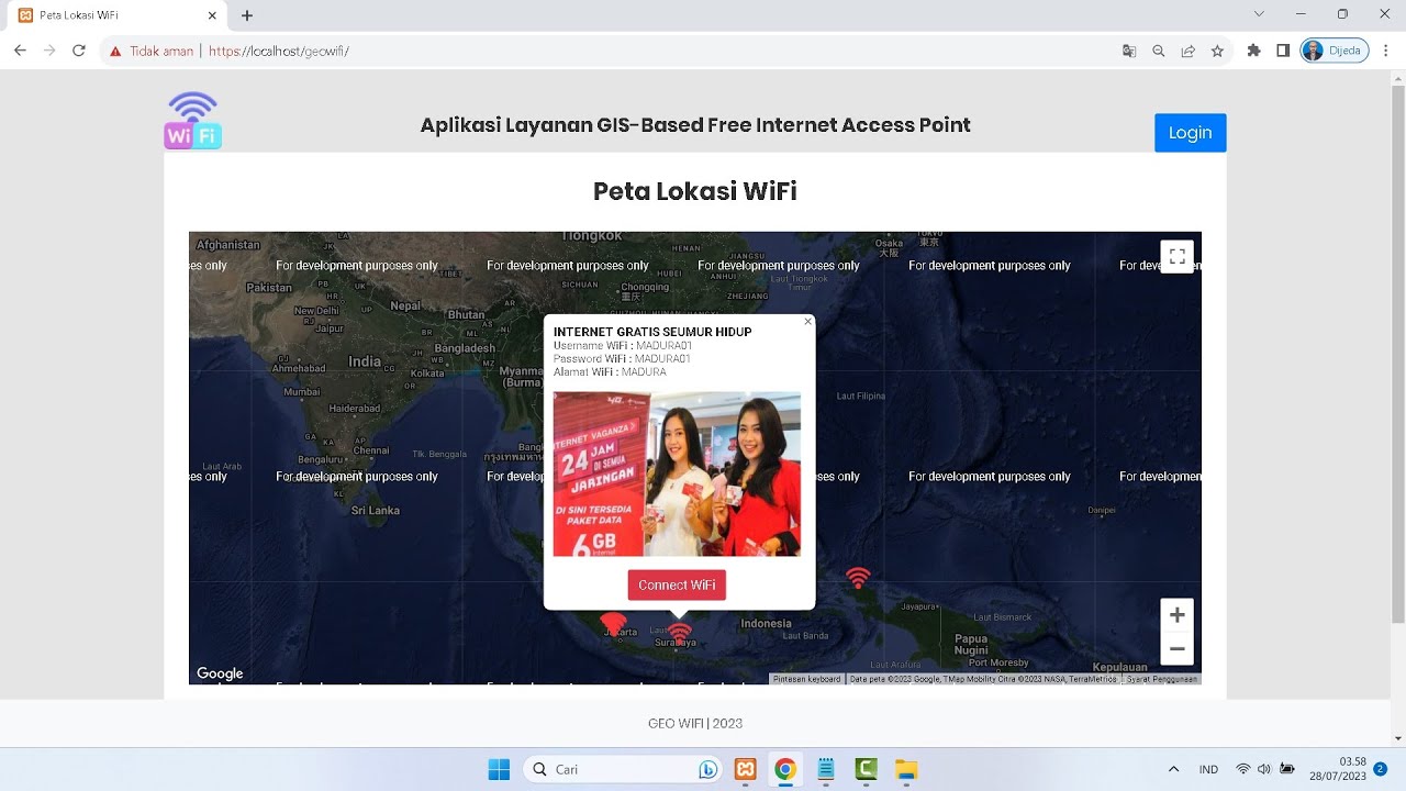 Aplikasi Layanan GIS Based Free Internet Access Point - YouTube