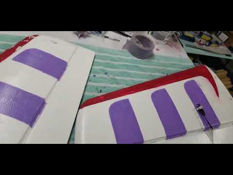 Splendor RC repainting wings - YouTube