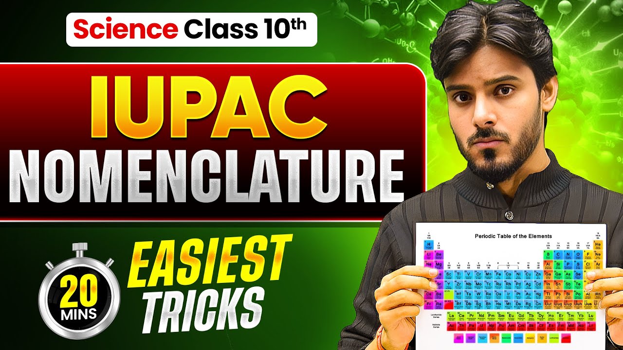 IUPAC Nomenclature in 20 Minutes 🧪 | Class-10 | Easiest Tricks | Aakash ...
