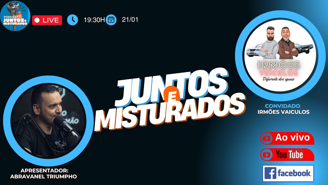 🎙PODCAST JUNTOS E MISTURADO NOVA TEMPORADA COM - HYAM LOBO E PATRICK SILVA MIAN IRMÕES VEICULOS ...