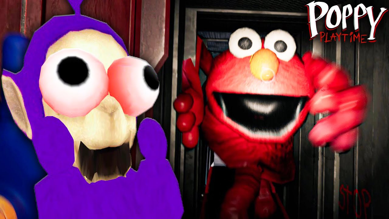 ELMO IN POPPY PLAYTIME! | Tinky Winky Plays Poppy Playtime (Mods) - YouTube