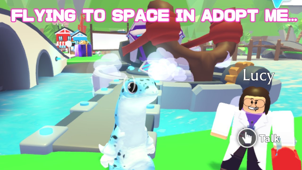 Flying to SPACE in ADOPT ME... - YouTube