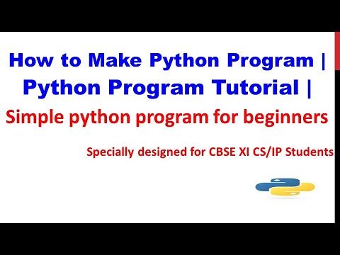 How to Make Python Program | Python Program Tutorial | in Hindi |Simple ...