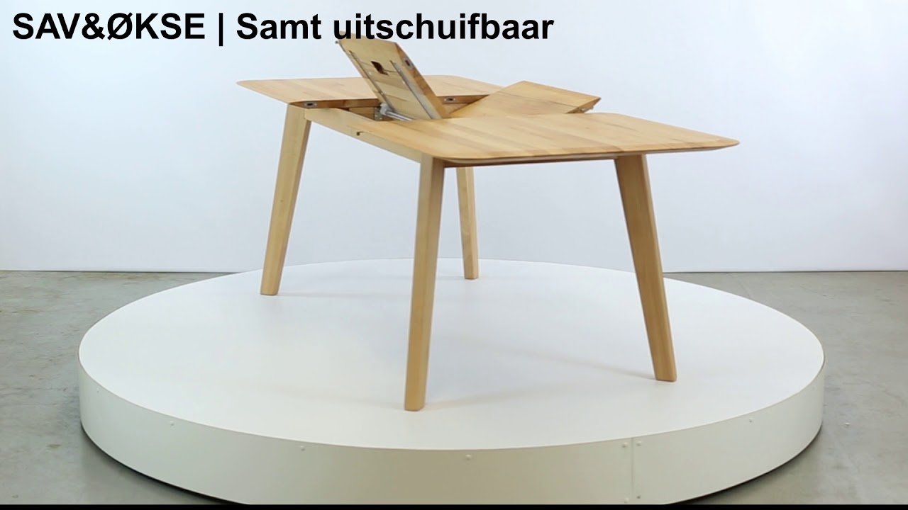 SavandØkse Samt Eetkamertafel Uitschuifbaar Beuken Geolied Youtube