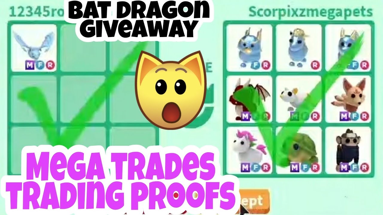 I traded My Mega frost Dragon In Roblox Adopt Me/ Successful Trades ...
