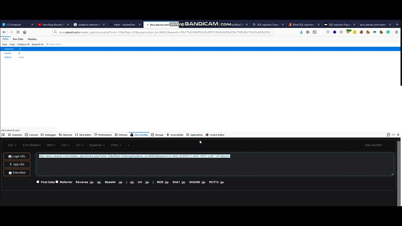 Time Based Sql Injection | Parameter = search (GET) | POC #sqli # ...