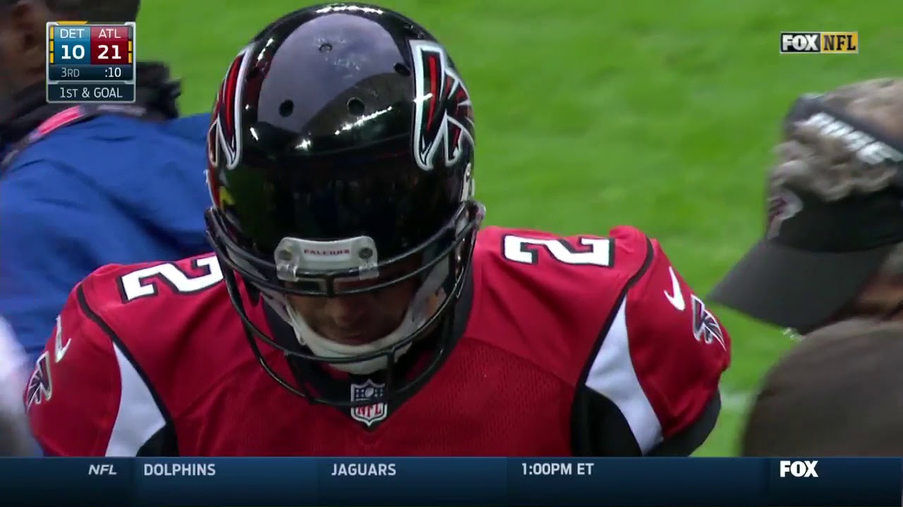 2014 - Matt Ryan Throws Interception Directly to Opposing Player - YouTube