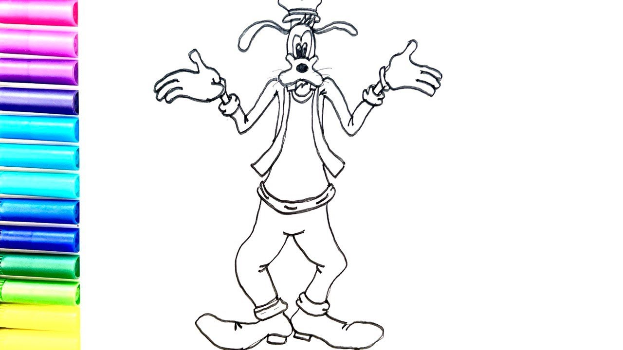"Learn to Draw and Color Goofy - Easy Tutorial for Kids!" - YouTube