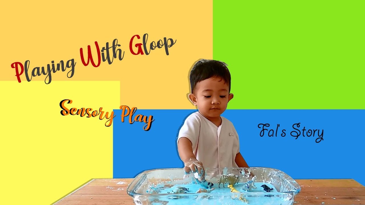 Playing With Gloop (Sensory Play) for Kids | Fal's Story - YouTube