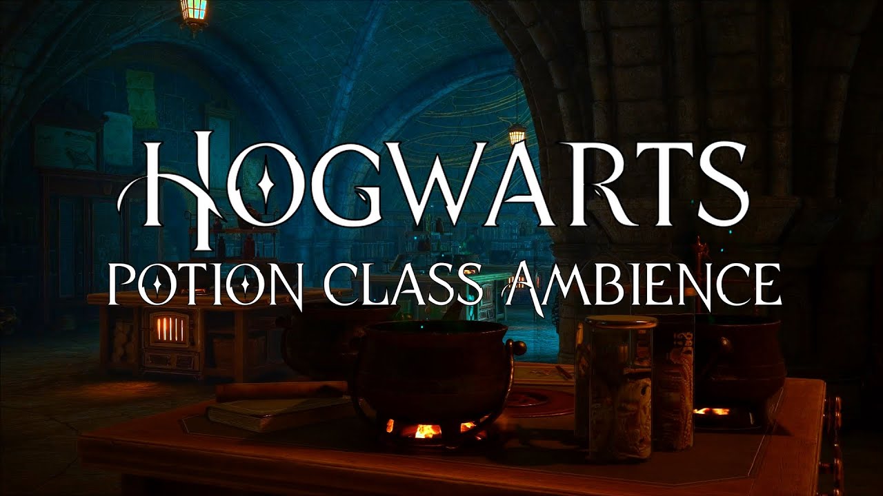 Hogwarts Potion Class - Harry Potter & Hogwarts Legacy Relaxing ...