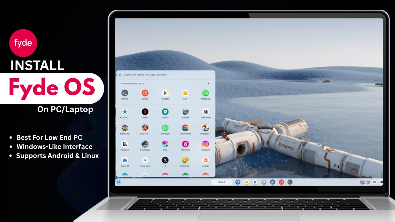 Fyde OS Best Windows Alternative With Android & Linux Support | How To ...