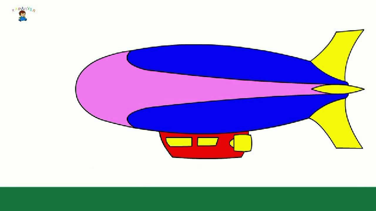 Das Malbuch auf Deutsch - Zeppelin - Zusammen malen und lernen! - YouTube