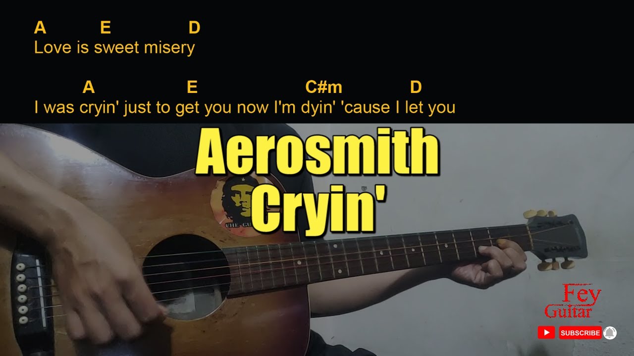 Aerosmith - Cryin' Guitar Chords cover - YouTube