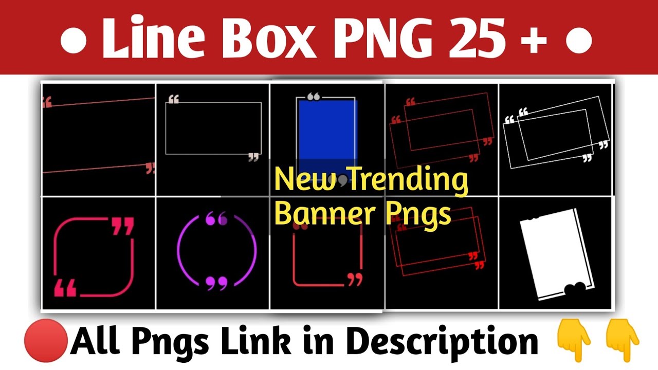 Line Box PNG | Banner Editing Line Box PNG | New Trending Banner ...