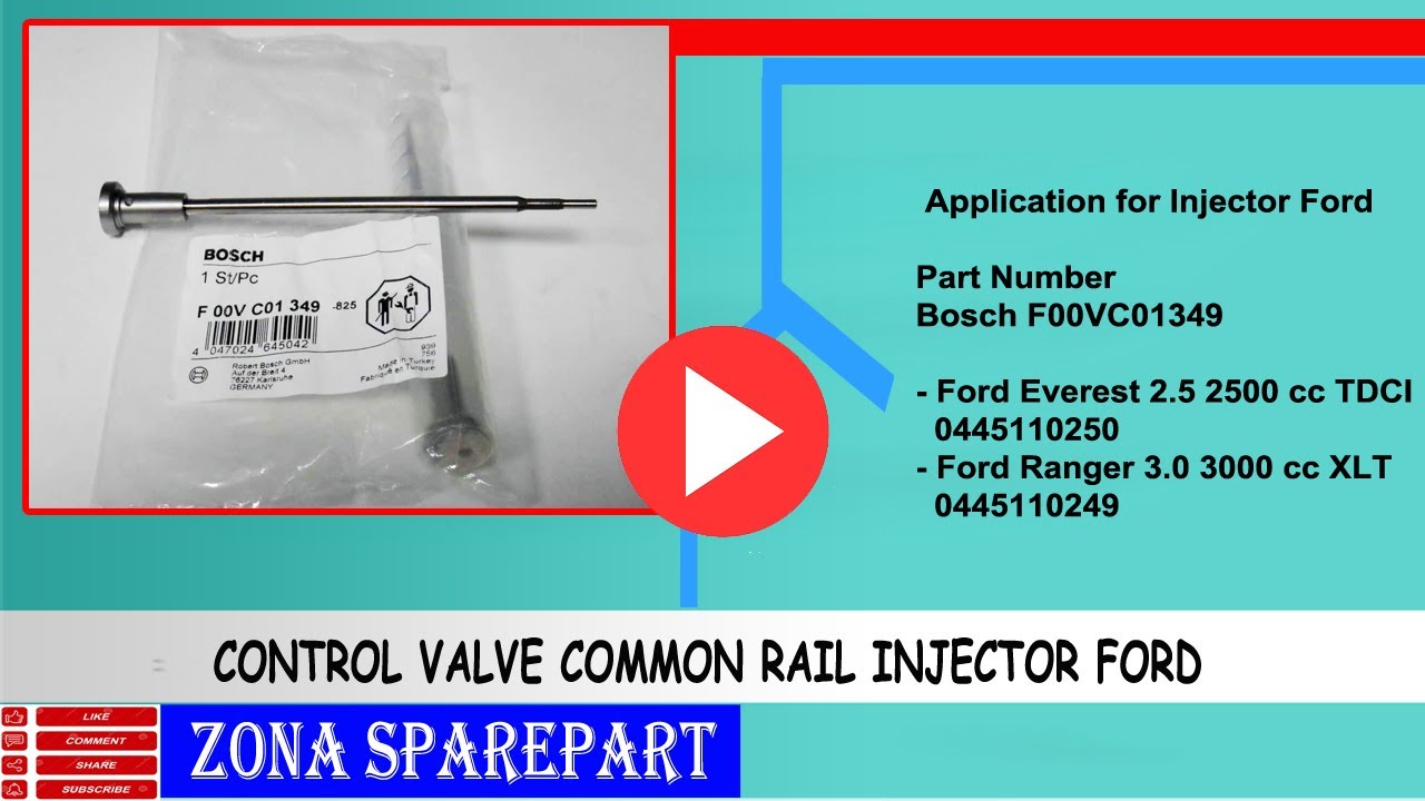 How Control Valve Injector Ford Everest 2.5 TDCI Ranger 3.0 XLT Mazda ...
