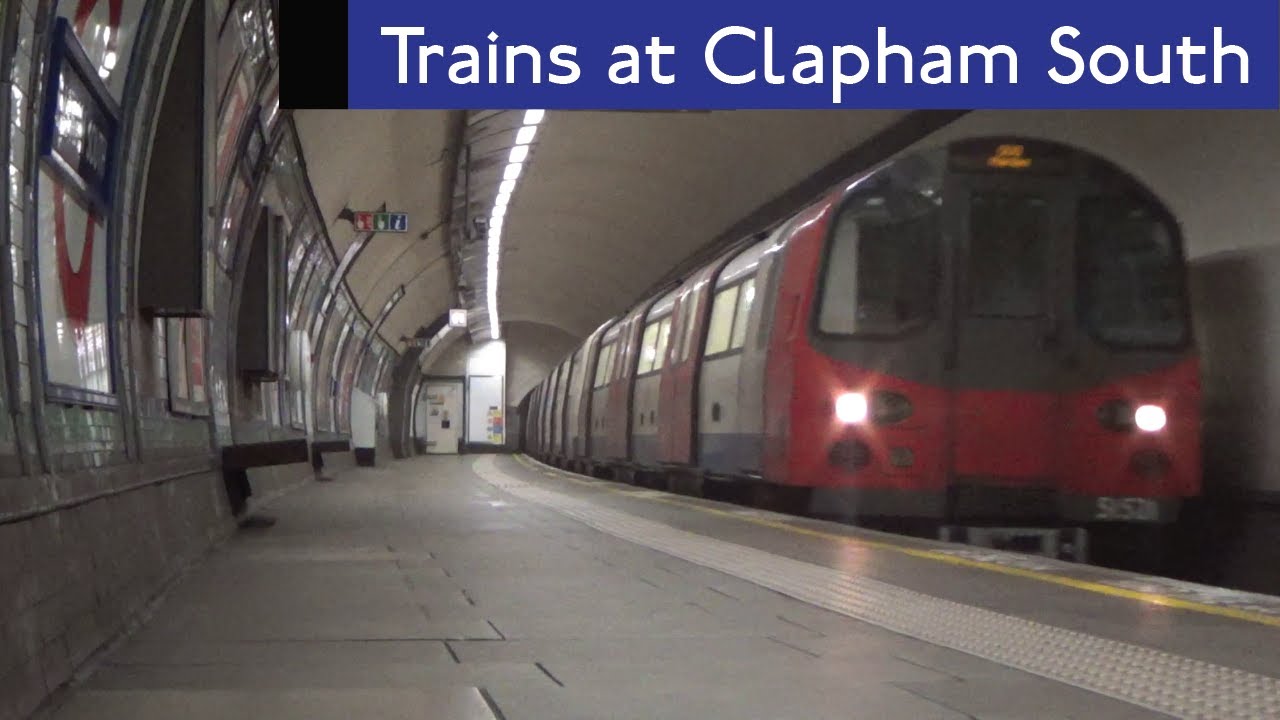 London Underground Northern Line Trains At Clapham South - YouTube