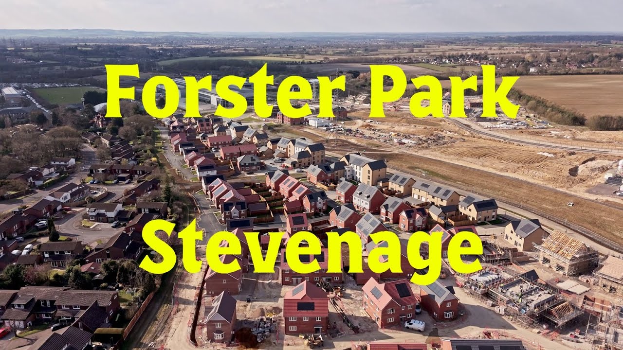 Forster Park Stevenage - Construction site in progress! - YouTube