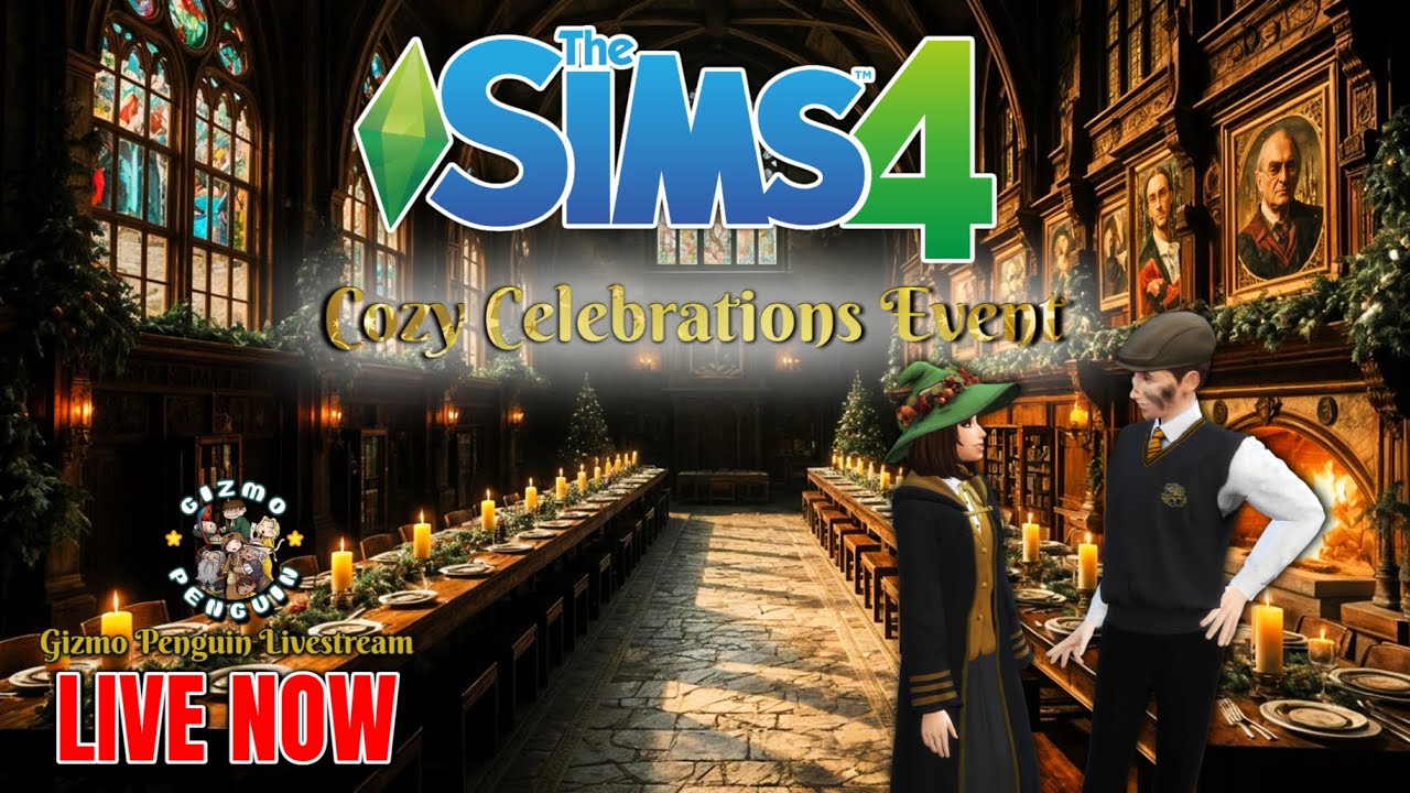 Sims 4 Cozy Celebrations Event - at Hogwarts!? - YouTube