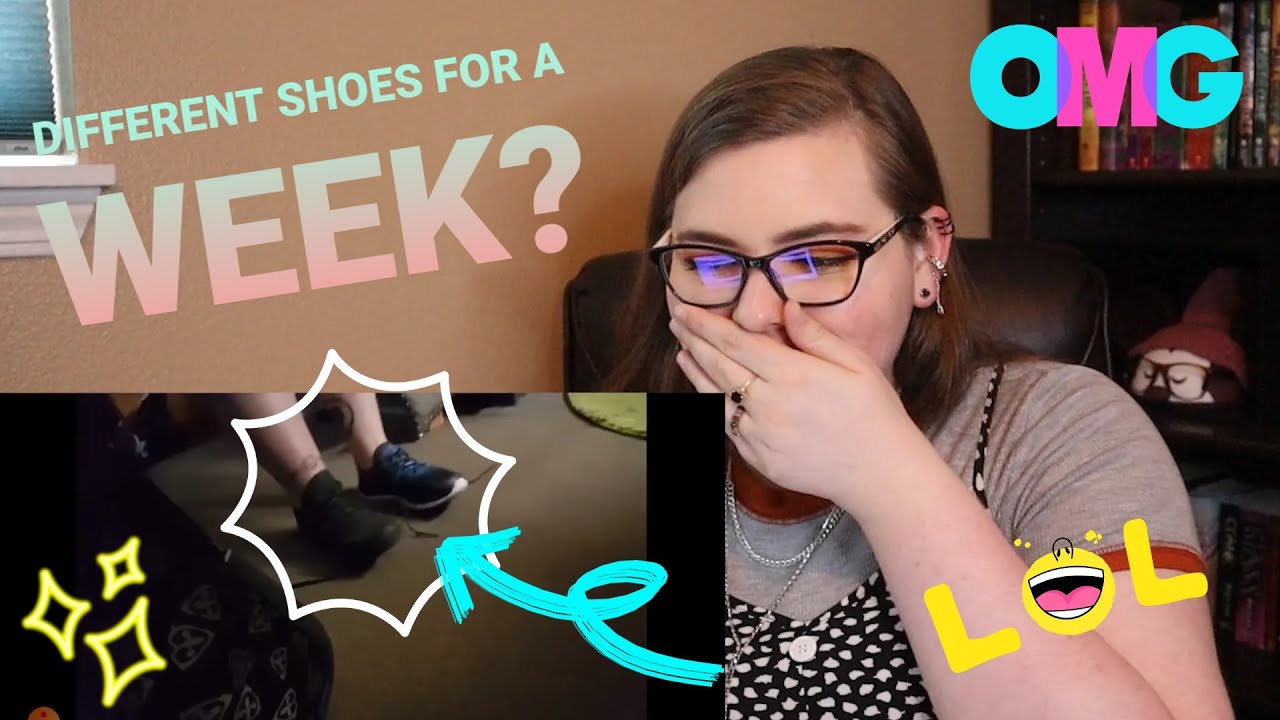REACTING TO THE DIFFERENT SHOE CHALLENGE!!! - YouTube