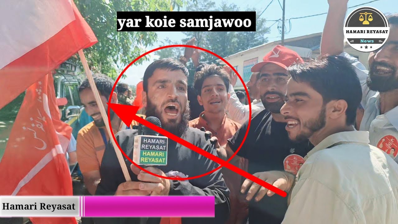 JKNC supporters with Altaf Kaloo at ashmuqam #JKNCashmuqam #altafkaloo ...